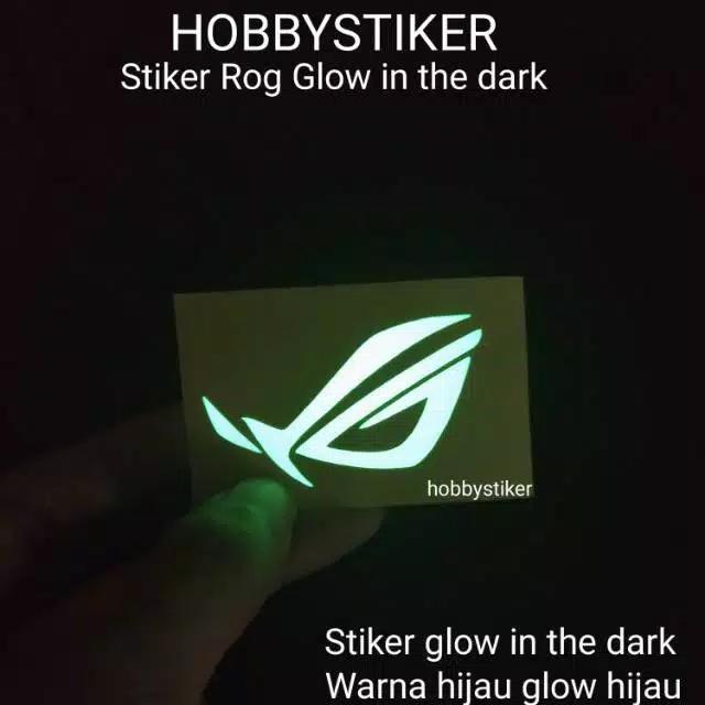 Sticker logo Asus ROG glow in the dark untuk handphone laptop - Shop ...