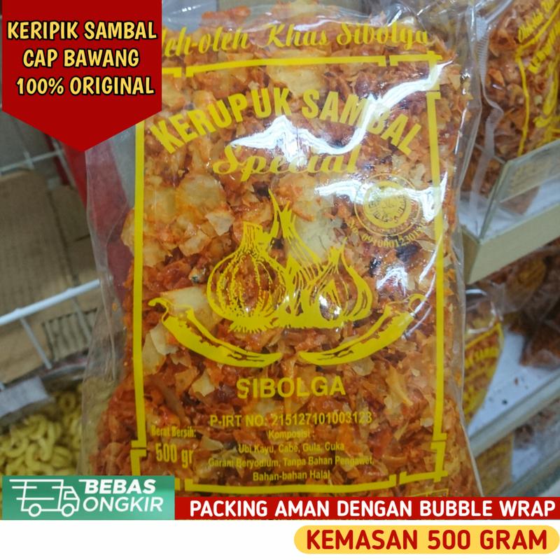 Keripik Sambal Khas Sibolga Cap Bawang isi 500 Gram - Shop | Tokopedia