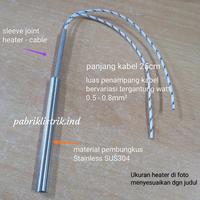 Jual Cartridge Heater pemanas dia 10 x 100 mm 400w 220V Stainless - Kab ...