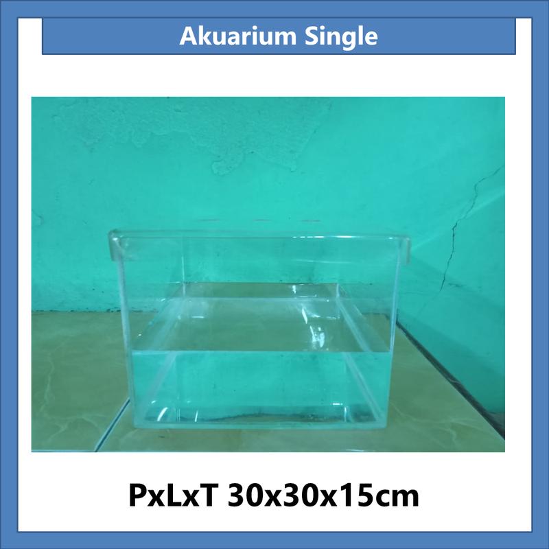 Akuarium Single Akrilik PxLxT 30x30x15cm - Shop | Tokopedia