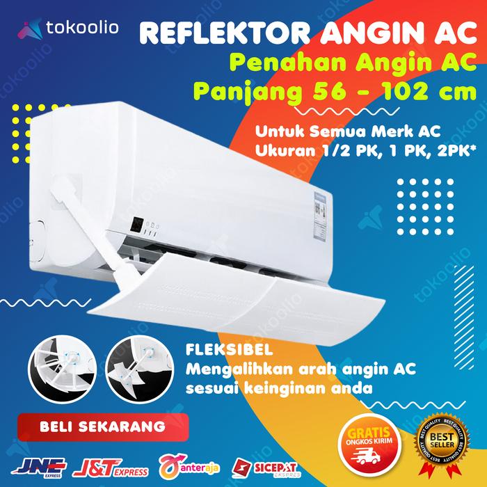 Jual Reflektor Talang Cover Penahan Angin AC 1/2 1 2 PK / Reflector ...