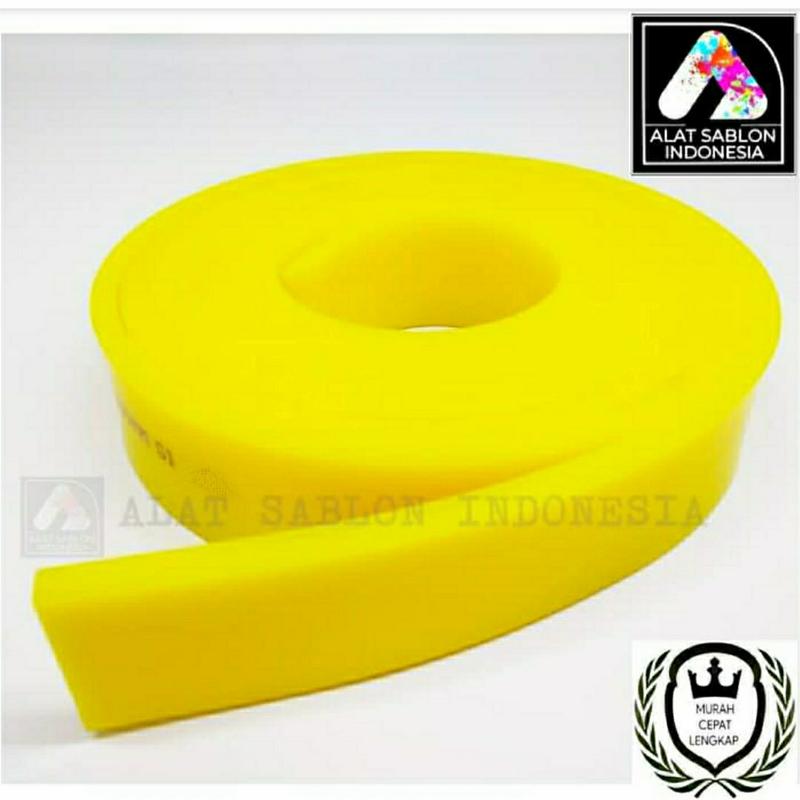 KARET RAKEL SABLON KUNING PAPAK 50MMX9MM PER CM ALAT SABLON - Shop ...
