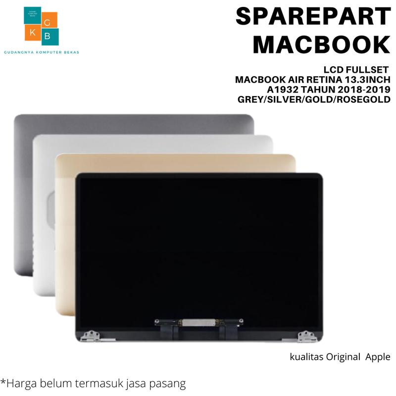 LCD A1932 MacBook Air Retina 13.3 inch Fullset ORI Tahun 2018-2019 ...