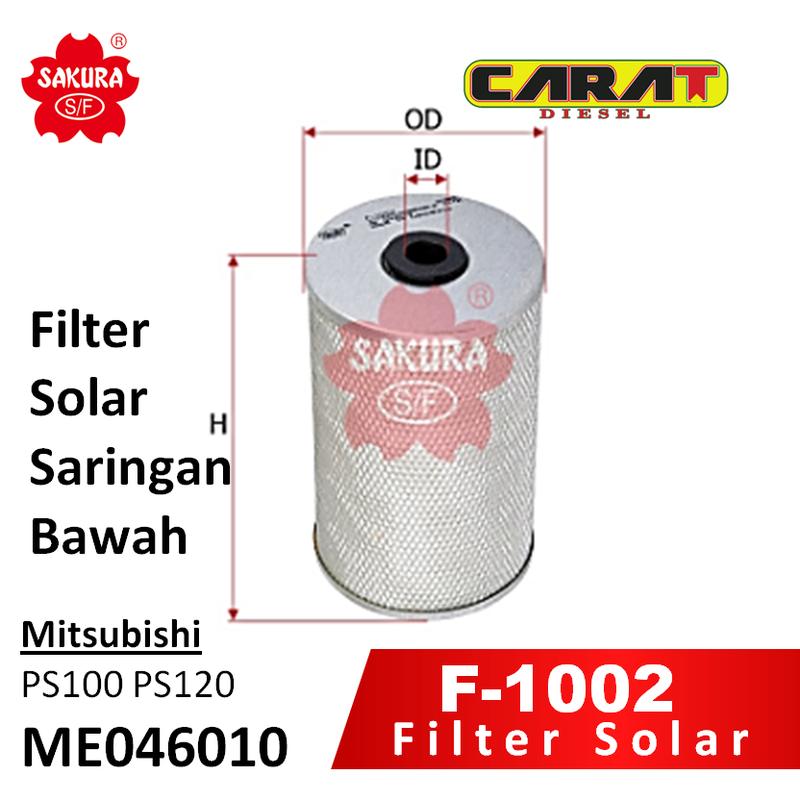 F-1002 F1002 Filter Solar Bawah Sakura Colt Diesel PS100 120 ME046010 ...