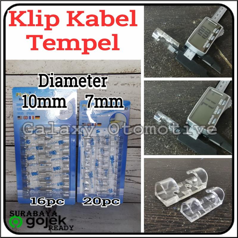 Klip Klem Kabel Tempel Universal - Bikin Jalur Kabel Jadi Rapi - Shop ...