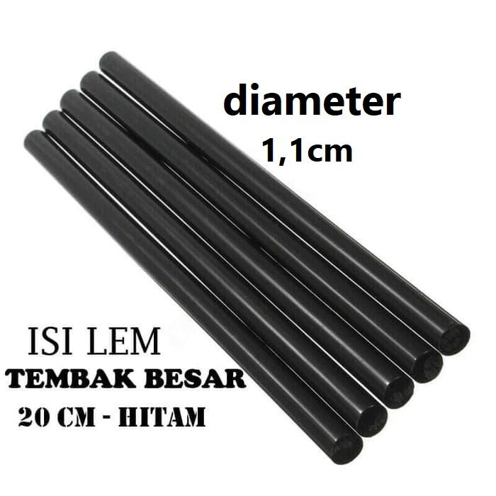 Lem Bakar besar 11mm x 20cm Tembak Hitam black sambung rambu - Shop ...