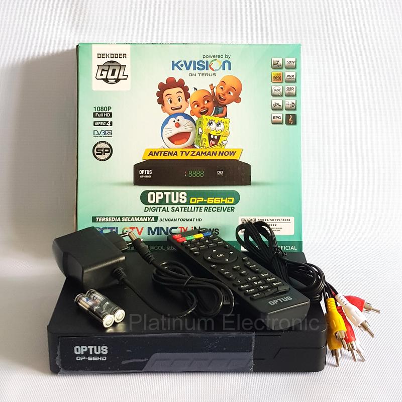 Receiver Parabola Optus OP-66HD by K-Vision bisa MNC RCTI GTV OP 66 HD ...