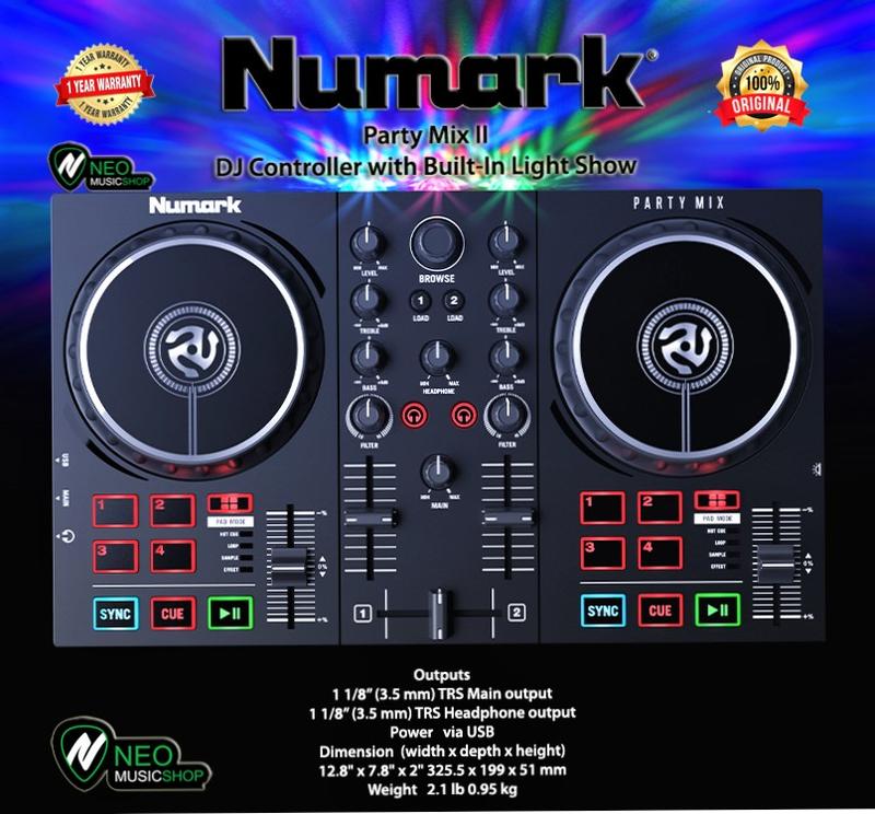 Numark Party Mix MK2 DJ Controller With Built In Soundcard partymix ...