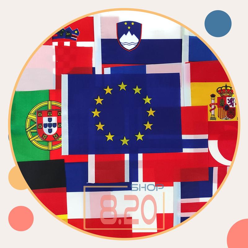 Bendera Mini Meja / Standing Table Flag / Bendera Negara Eropa Euro ...