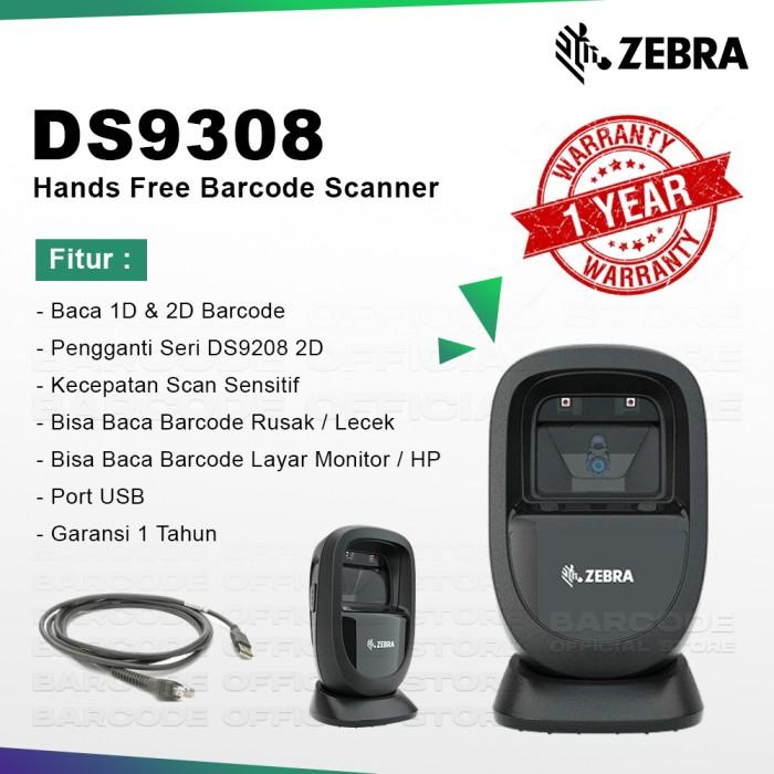 Promo 2D Barcode Scanner Zebra DS9308 2D Handsfree Duduk Auto Scan USB ...