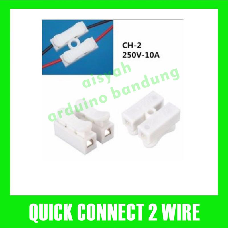 QUICK CONNECT 2 WIRE SPIRING TERMINAL FOR SAMBUNGAN KABEL LISTRIK ...