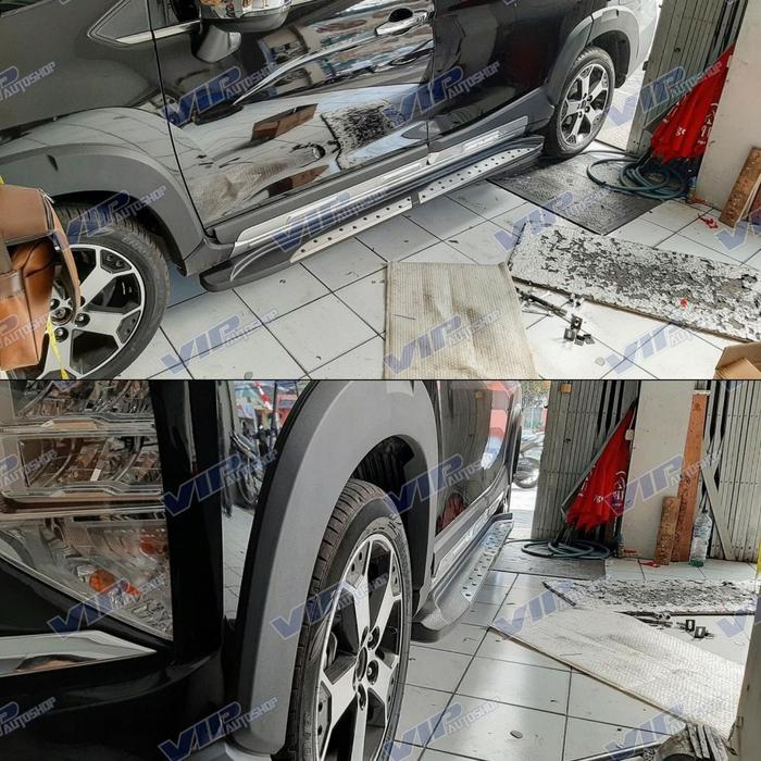 Jual XPANDER CROSS Footstep running board stainless bemper pijakan kaki ...