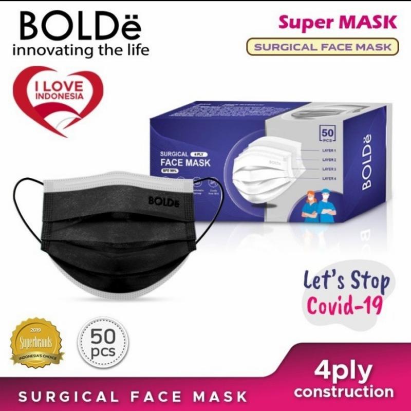 Masker Medis BOLDe 4 Ply Isi 50 Pcs / Box - Surgical Face Mask - Shop ...