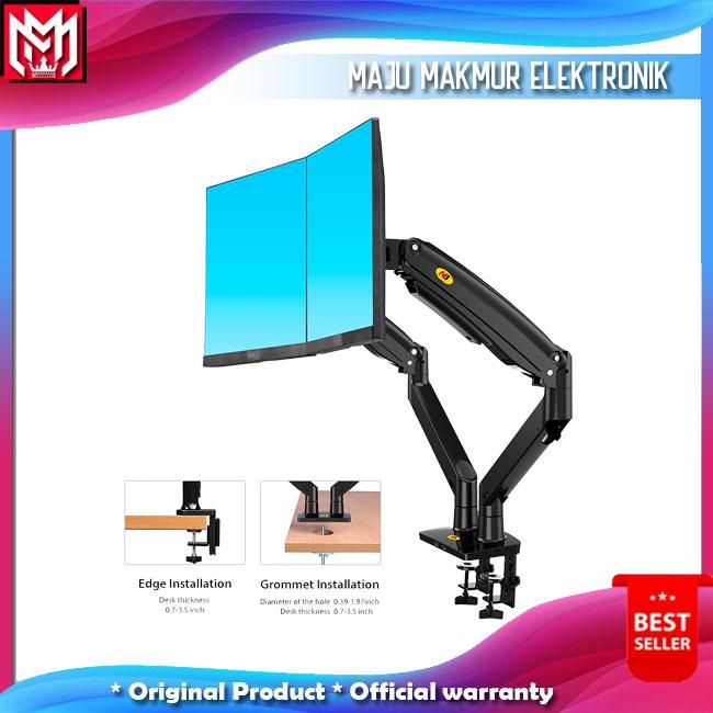 Bracket Dual Monitor NB F-160 Gaspring 17-27 inc swivel arm - Shop ...