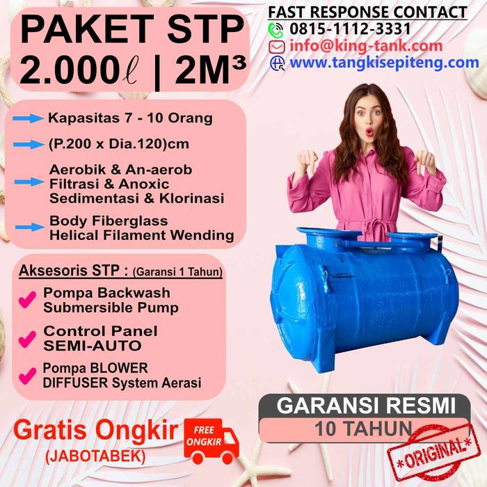 Jual STP BIOFIL 2000 liter / 2m3 IPAL BIOTANK BIOFIL - Kab. Tangerang ...