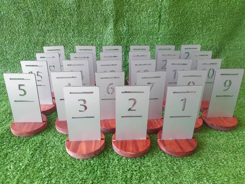 Nomor Meja Penanda Meja Standing Tag Meja Resto Cafe Restoran - Shop ...