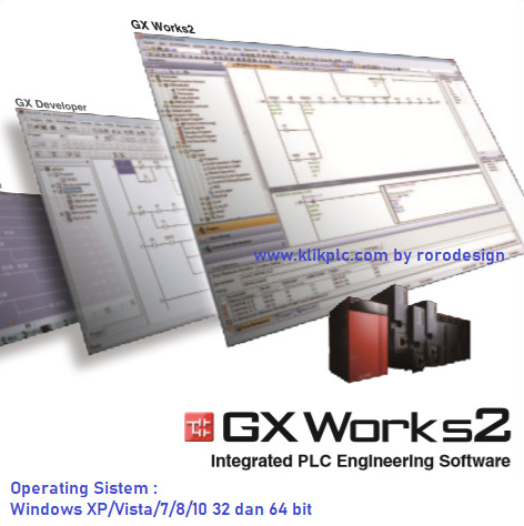 Jual Software PLC Mitsubishi | GX Works2 New Version - DVD - Kab ...