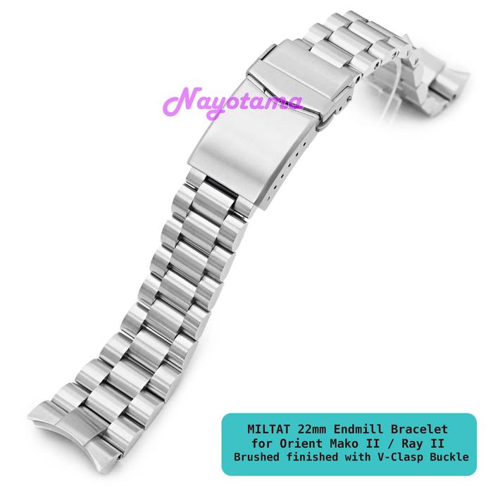 Jual 22mm Rantai MILTAT for Orient MAKO II / RAY II Super President ...