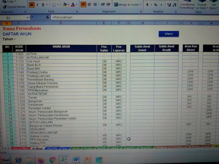 Jual software program aplikasi excel akuntansi laporan keuangan ...