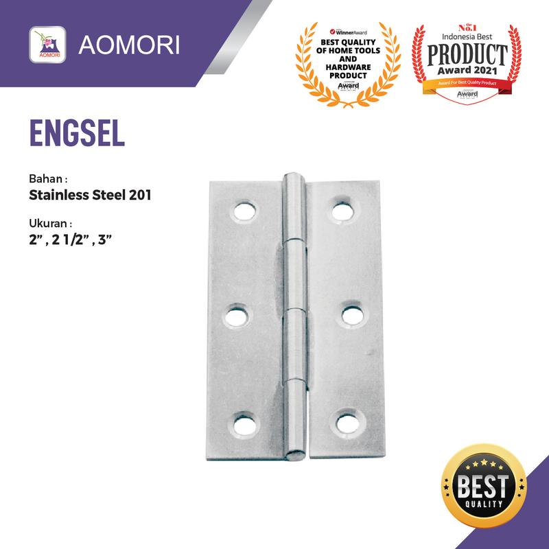 ENGSEL TIPIS STAINLESS STEEL AOMORI 2" 2 1/2" 3" (1 KOTAK) - Shop ...