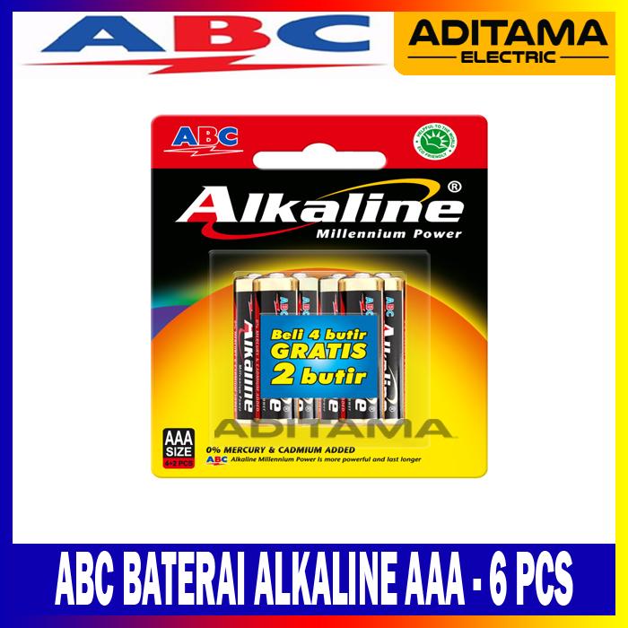 BATERAI ABC ALKALINE AAA/A3- 6Pcs | BATTERY ABC ALKALINE AAA - Shop ...