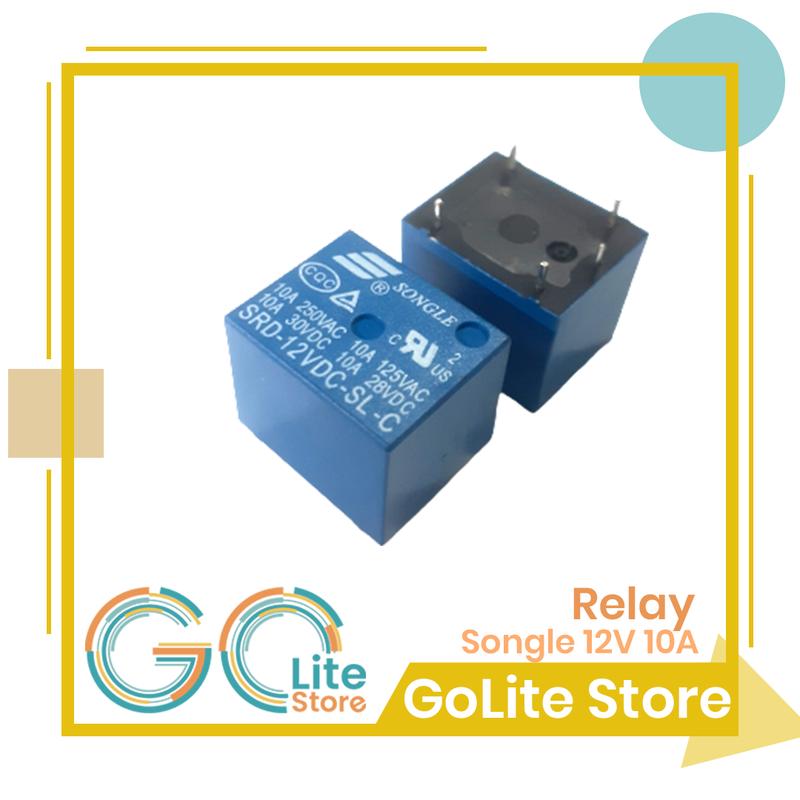 Relay Songle SRD-12VDC-SL-C 12V 10A 5 Pin - Shop | Tokopedia
