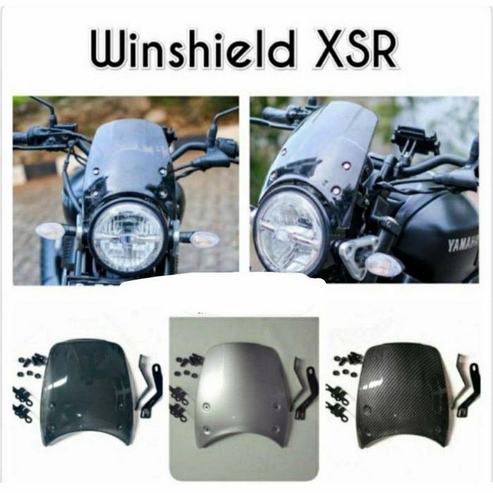 Jual WINDSHIELD XSR 155 NEMO / WINSIL XSR 155 / VISOR YAMAHA XSR 155 ...
