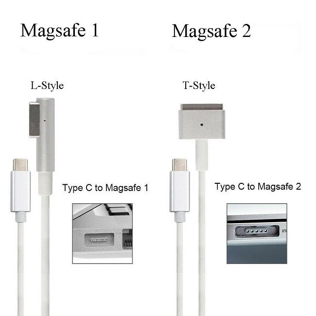 Kable Charger USB C Type C to Magsafe 1 L Type Magsafe 2 T Type - Shop ...