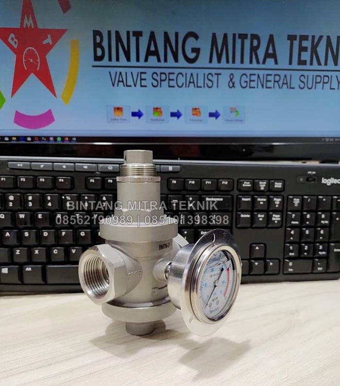 Jual PRV SS304 PRESSURE REDUCING VALVE STAINLESS STEEL 3/4" - SET ...