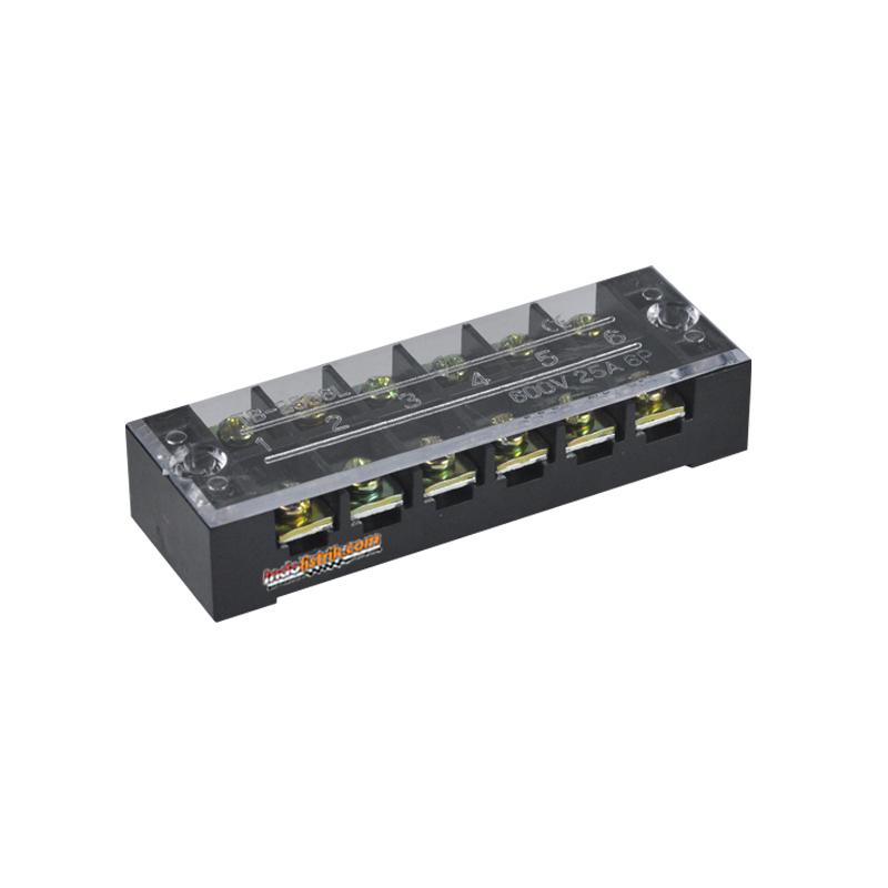 Terminal Block 6Pole x 25A TB2506 TAB Terminal Blok Kabel - Shop ...