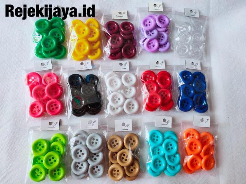 KANCING STRAP MASKER 2.5 cm / KANCING LUBANG EMPAT 2.5 cm @12 .000 isi ...