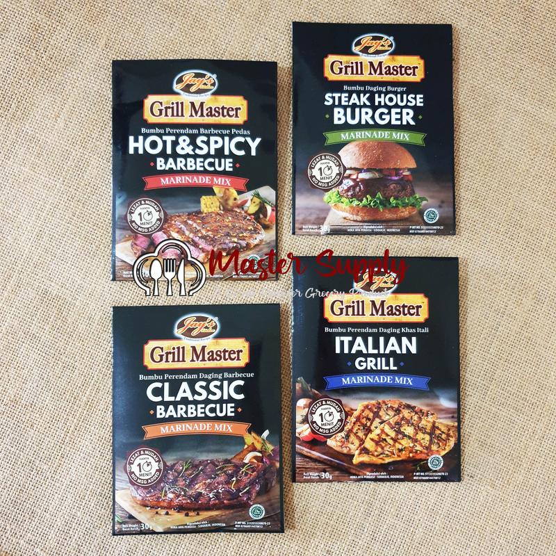 JAYS GRILL MASTER 30 GR / BUMBU MARINASI DAGING / BUMBU STEA - Shop ...