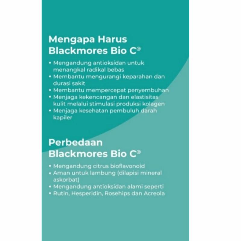 Blackmore Vit C 1000 mg 62 tablets Australia Wellness - Shop | Tokopedia