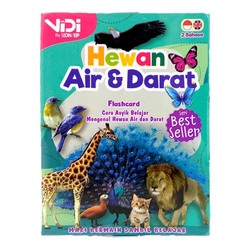 ViDi Flash Card Hewan Air & Darat Kartu Pintar Belajar Maina - Shop ...