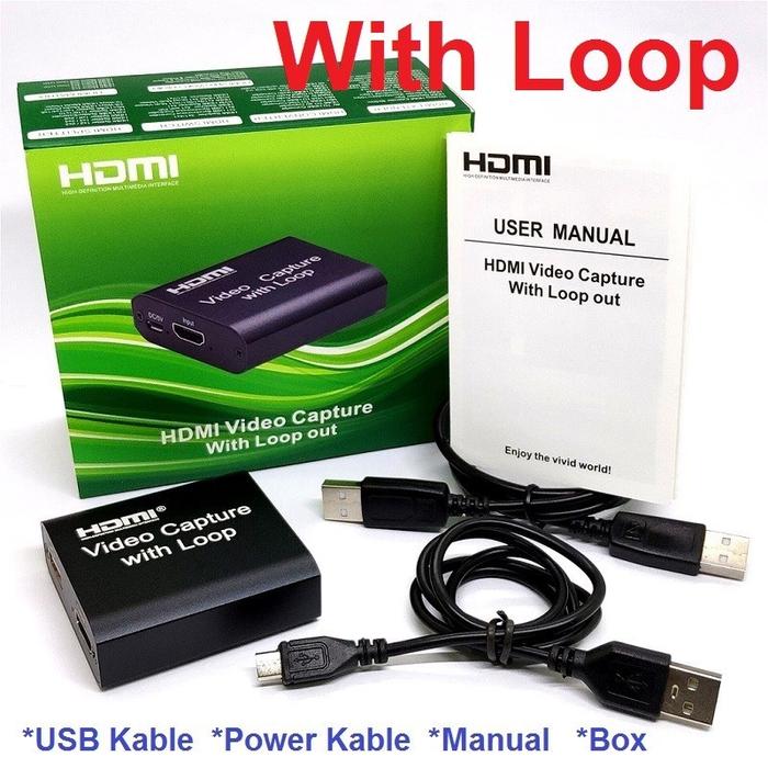 Jual Video Capture Card HDMI Video with USB Loop Out 2.0 Cards 4K Input ...