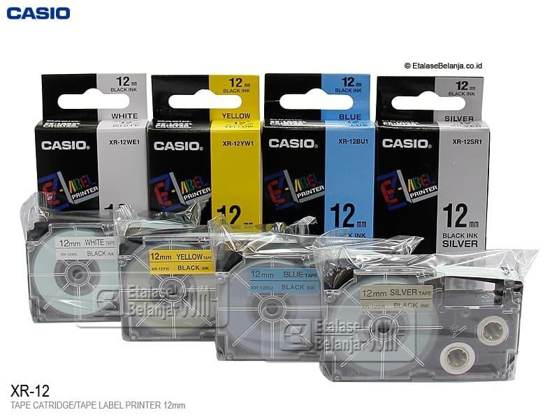 Casio EZ Label Printer Tape Cartridge 12mm - Shop | Tokopedia