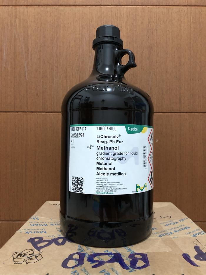 Jual Methanol HPLC 4 Liter | Gradient LiChrosolv Merck 1.06007.4000 ...