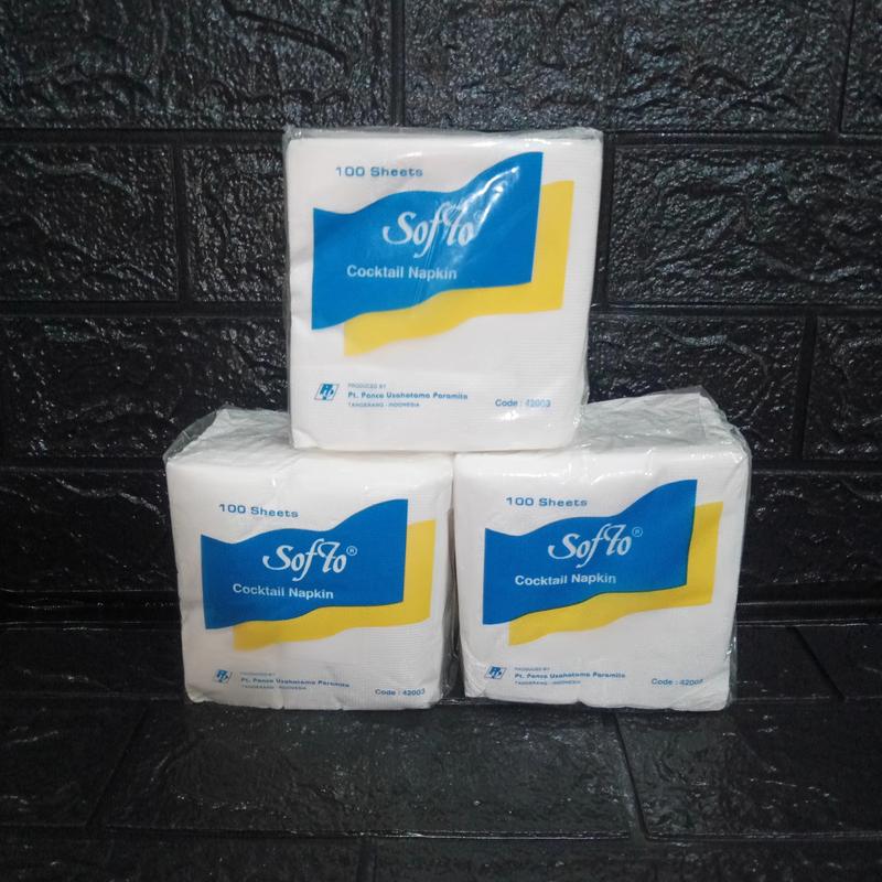 Tissu softo coctail napkin 100 seed - Shop | Tokopedia