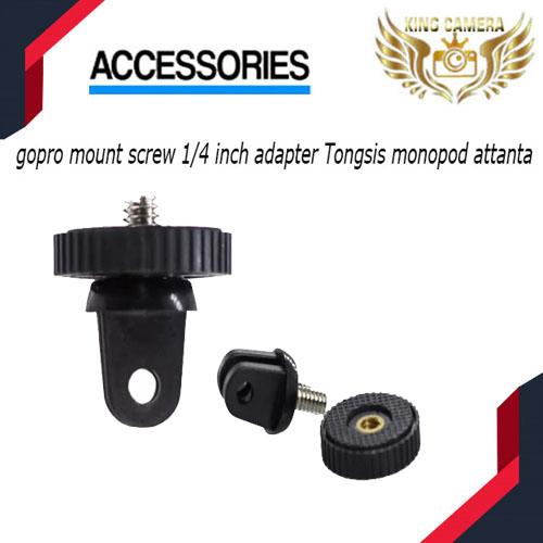 gopro mount screw 1/4 inch adapter Tongsis monopod attanta - - Shop | Tokopedia
