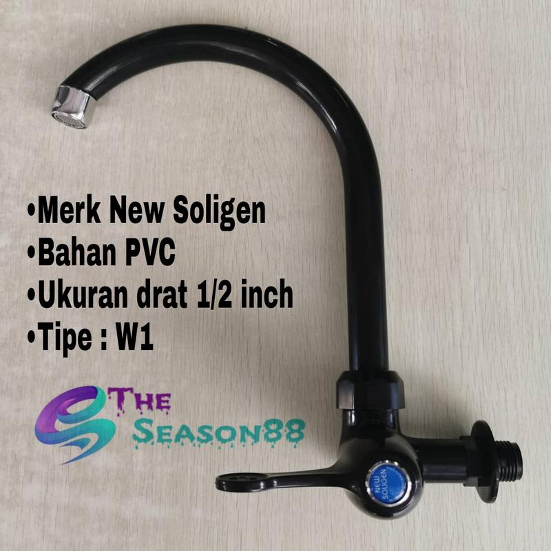 Kran Angsa Cuci Piring Soligen W1 (Hitam) - Engkol - Shop | Tokopedia
