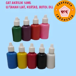 cat air akrilik untuk tanah liat, botol,kayu,topeng, kertas dll - Shop ...