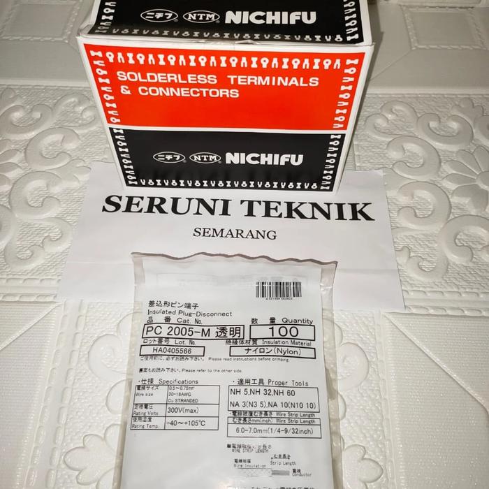 Jual NICHIFU PC 2005-M | Solderless Terminal & Connector Original Made ...