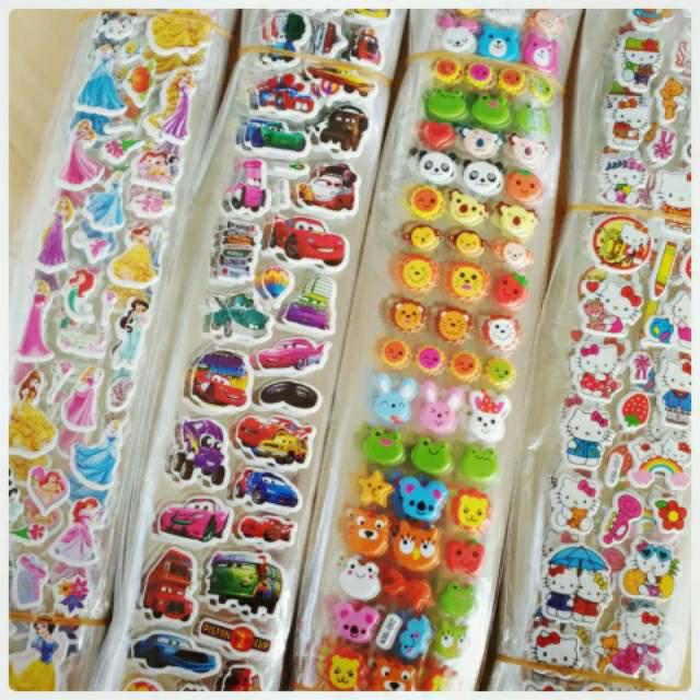 stiker timbul 3D anak dot label - Shop | Tokopedia