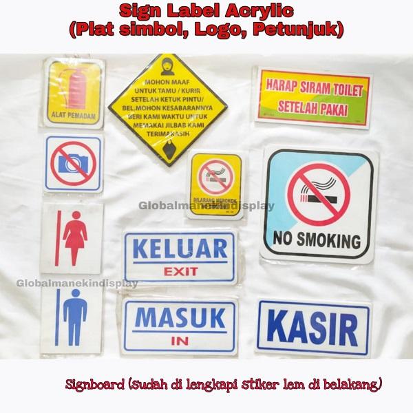 Jual Display Acrylic Signage Label Petunjuk - ALAT PEMADAM - Kota ...
