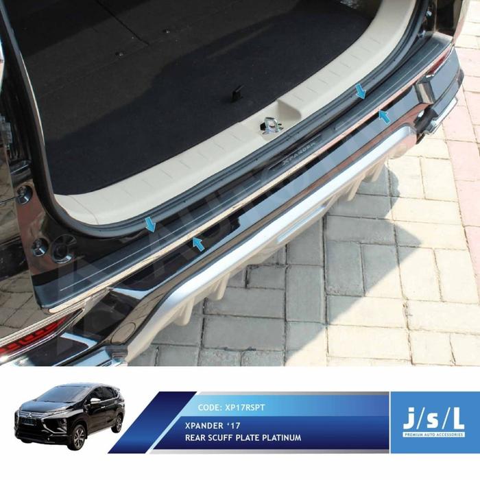 Jual Sillplate Belakang Xpander Model Platinum Rear Scuff Plate ...