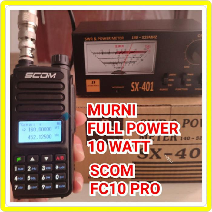 Jual HT SCOM FC10 PRO HT FULL POWER 10 watt dual band - Standart ...