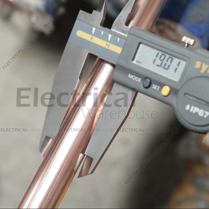 Jual COPPER ROD 3/4 Full 19mm 3 meter ( GROUND 19, GROUNDING TEMBAGA 3m ...