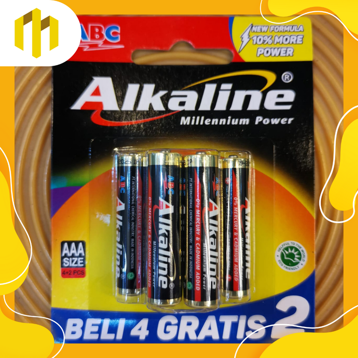 Jual Baterai ABC Alkaline kecil A2 Batre remot Battery remote A3 Alkaline - AAA ISI 8 - Jakarta ...