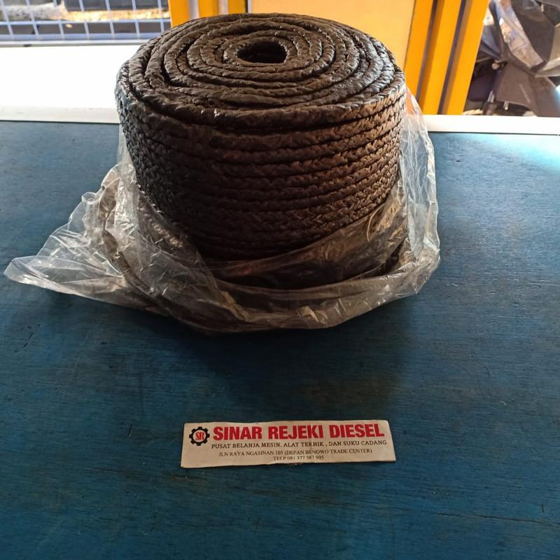 Rames Packing Gland Asbes Seal Packing Rames 1/4 inchi 6 mm hitam ...