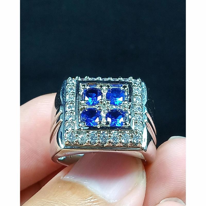 BATU PERMATA BLUE SAFIR TABUR 4 PCS - Shop | Tokopedia